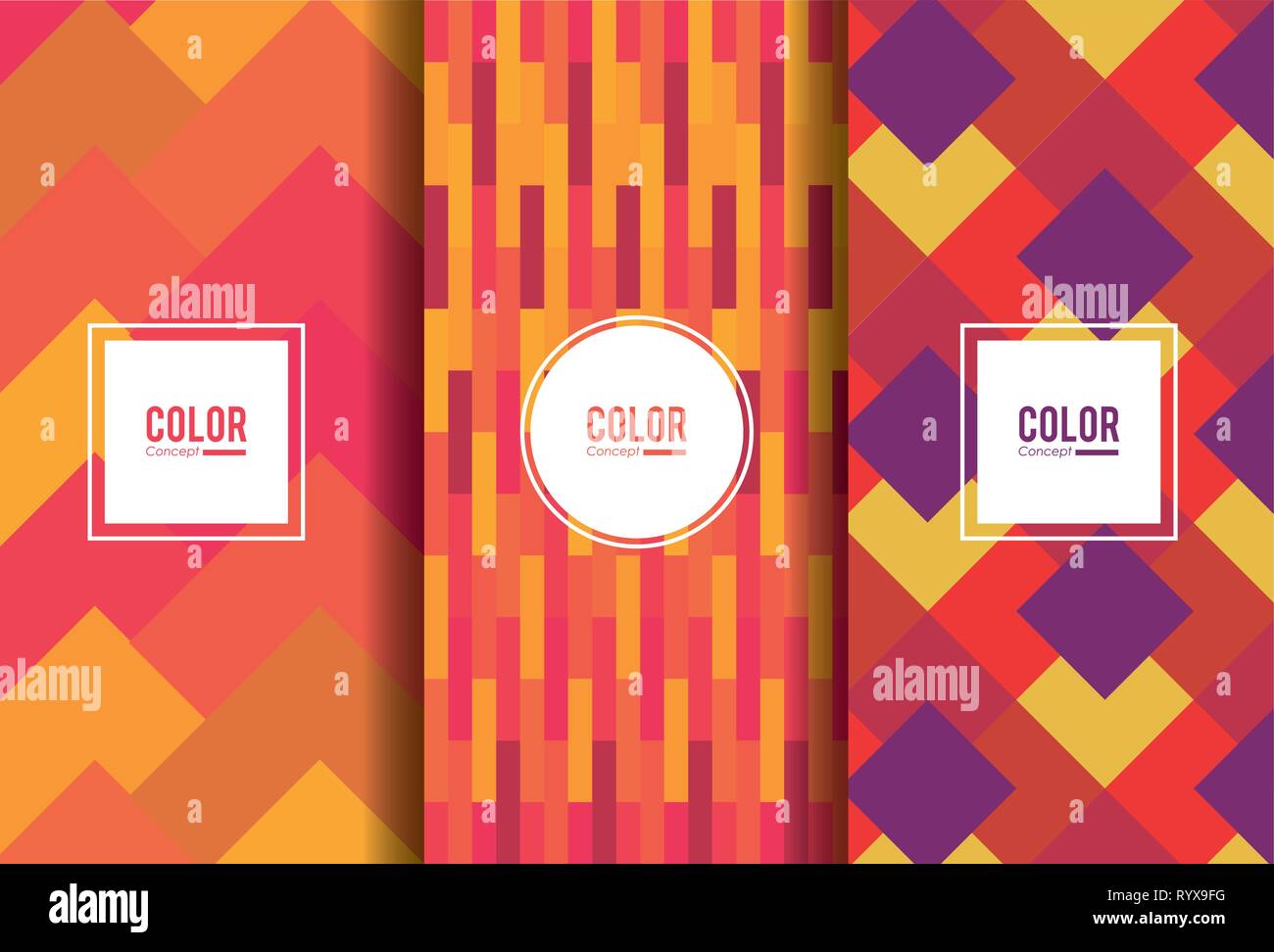 Color cards concept Stock Vector Image & Art - Alamy