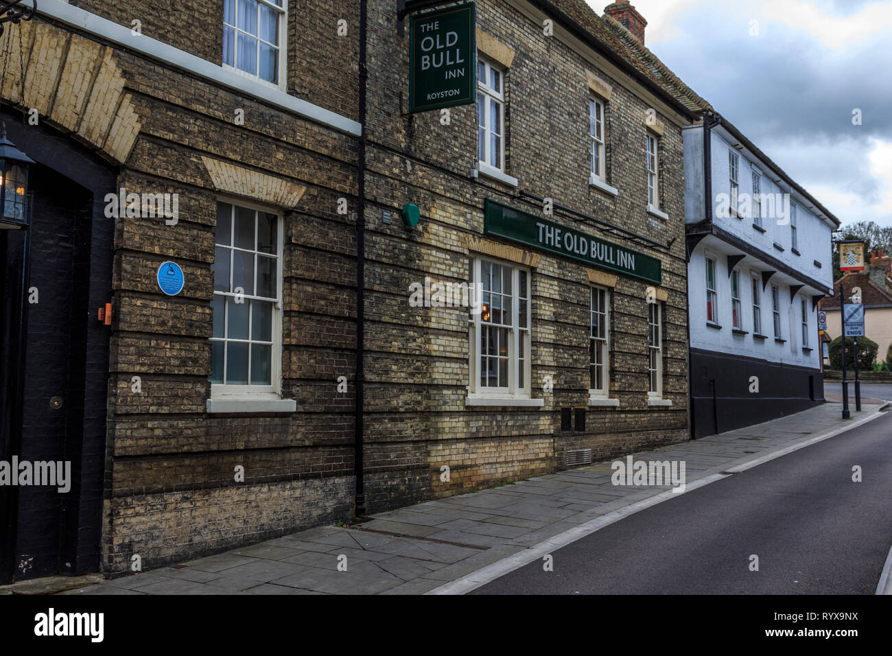 royston village , town centre, high street, hertfordshire, england, uk ...
