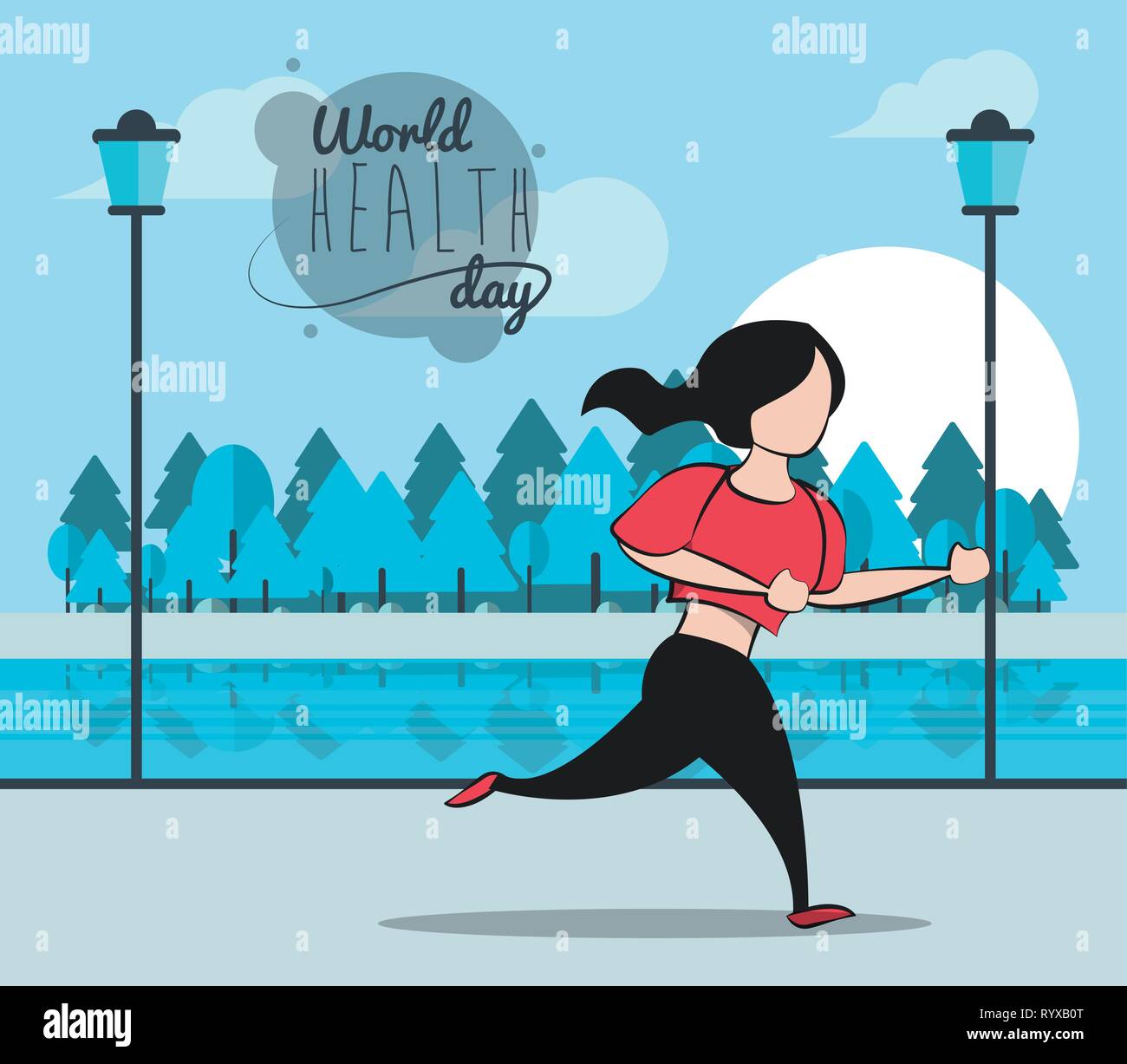 World healthy day card Stock Vector Image & Art - Alamy
