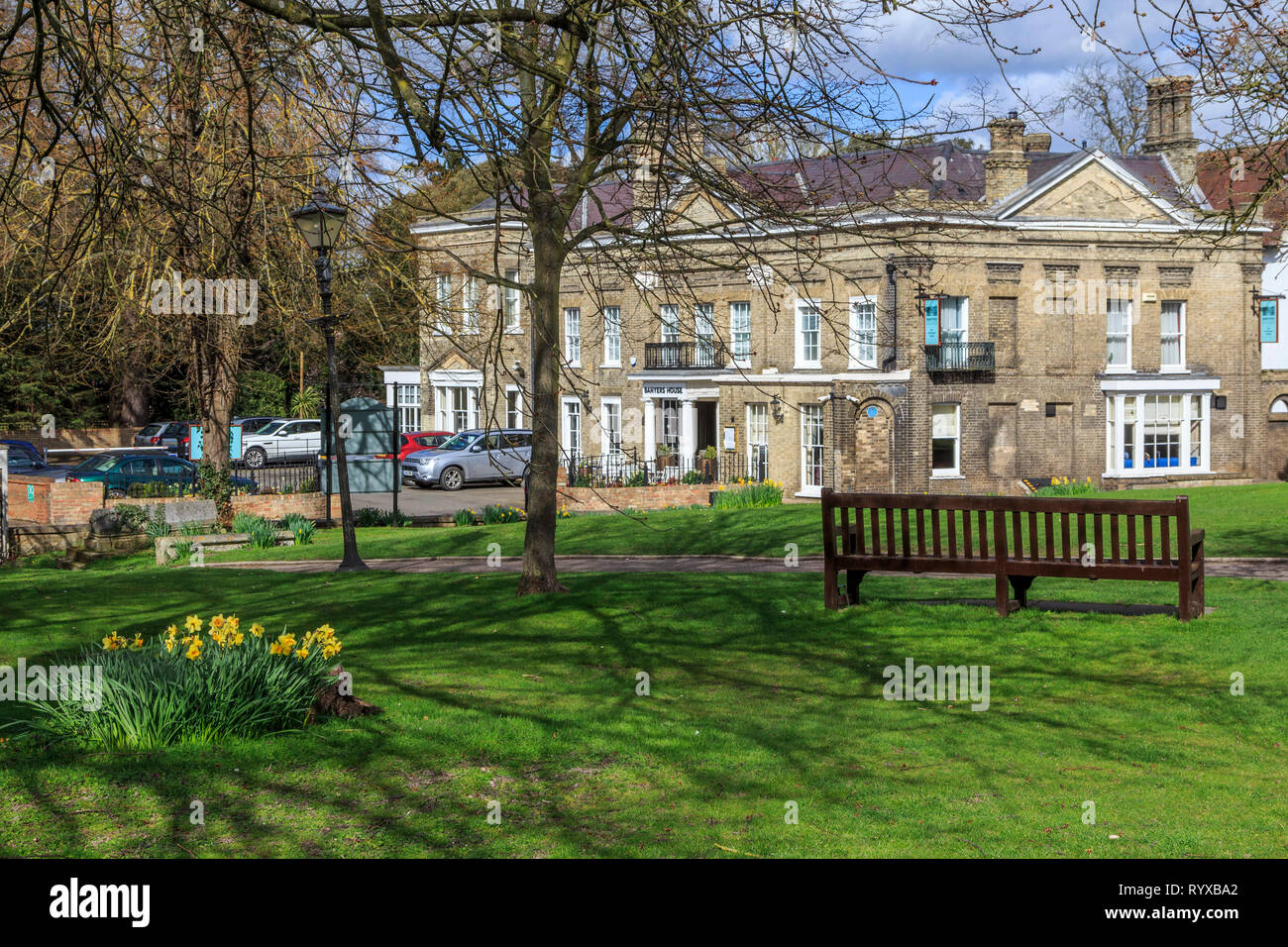 royston village , town centre, high street, hertfordshire, england, uk ...