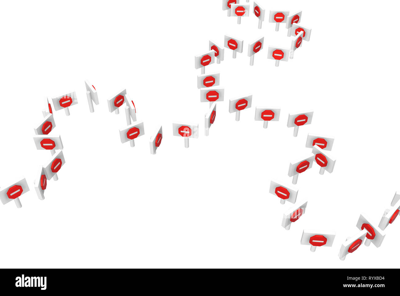 Stop sign small Cut Out Stock Images & Pictures - Alamy