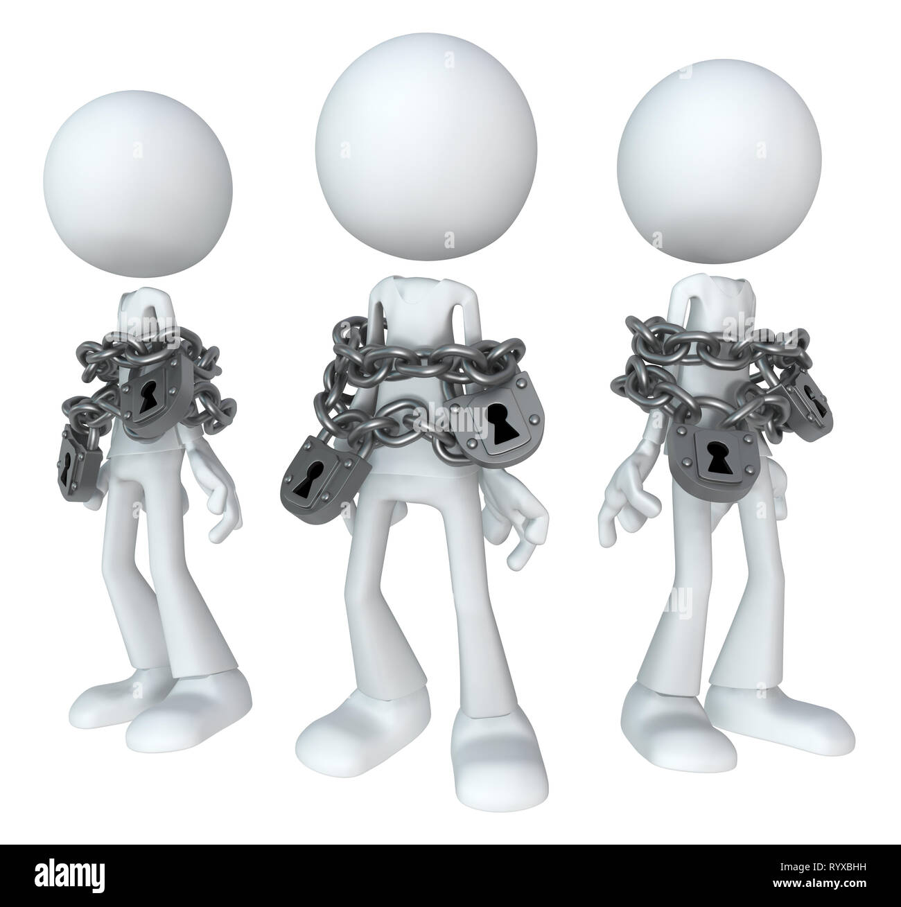 Chained Figure High Resolution Stock Photography and Images - Alamy