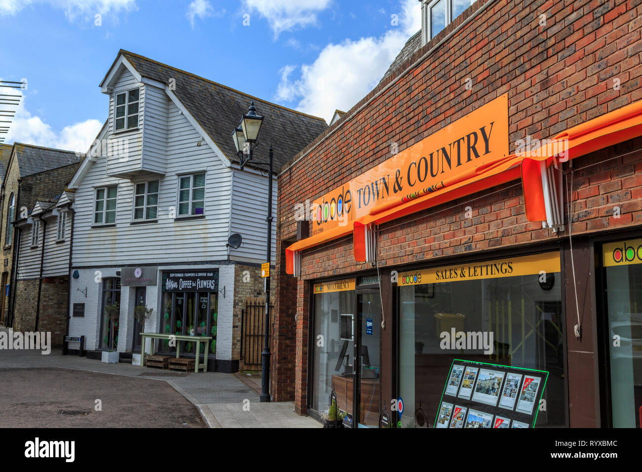 royston village , town centre, high street, hertfordshire, england, uk ...