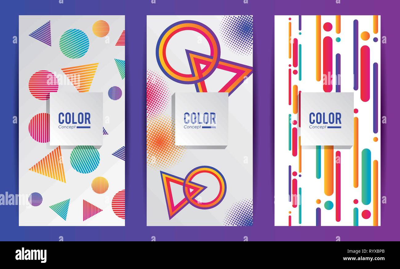 Color cards concept Stock Vector Image & Art - Alamy