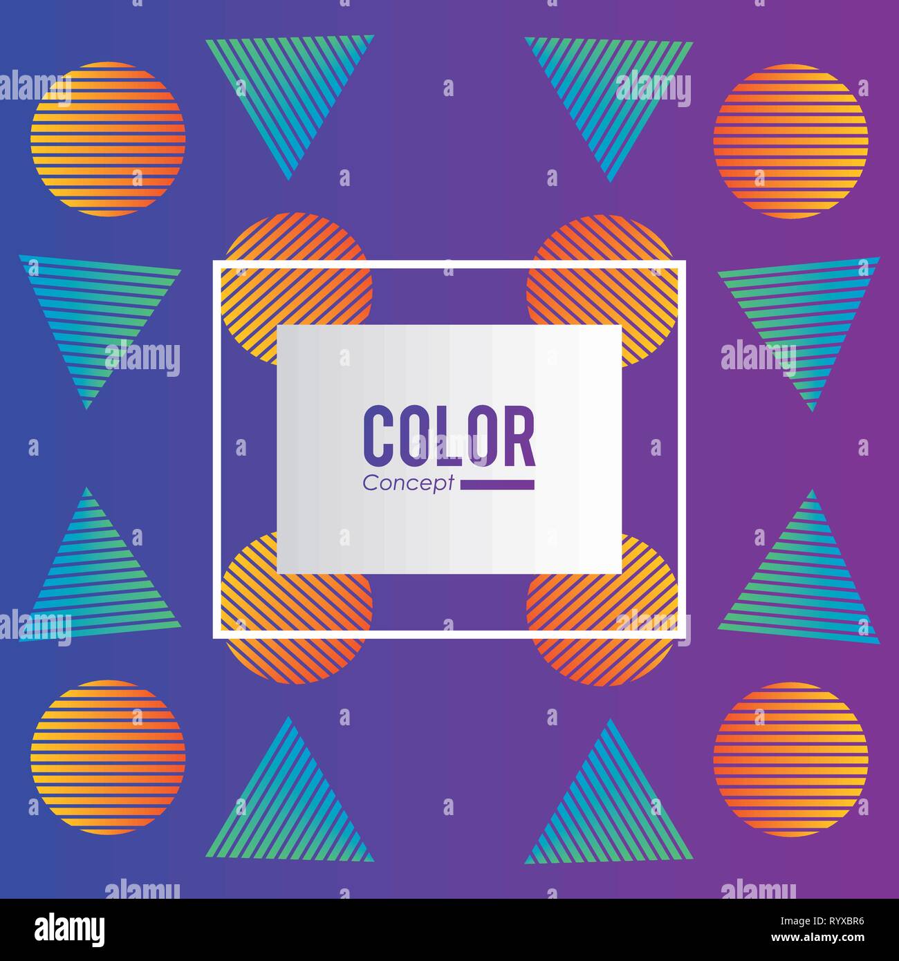 Color card concept Stock Vector Image & Art - Alamy