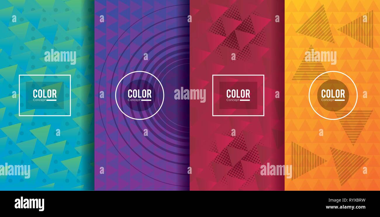 Color cards concept Stock Vector Image & Art - Alamy