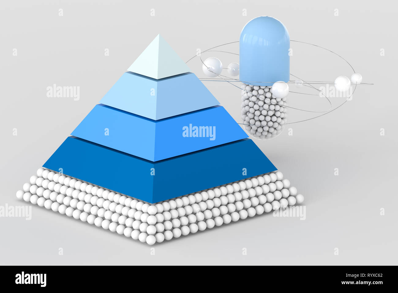 Pyramid capsule medication antibiotic hi-res stock photography and ...