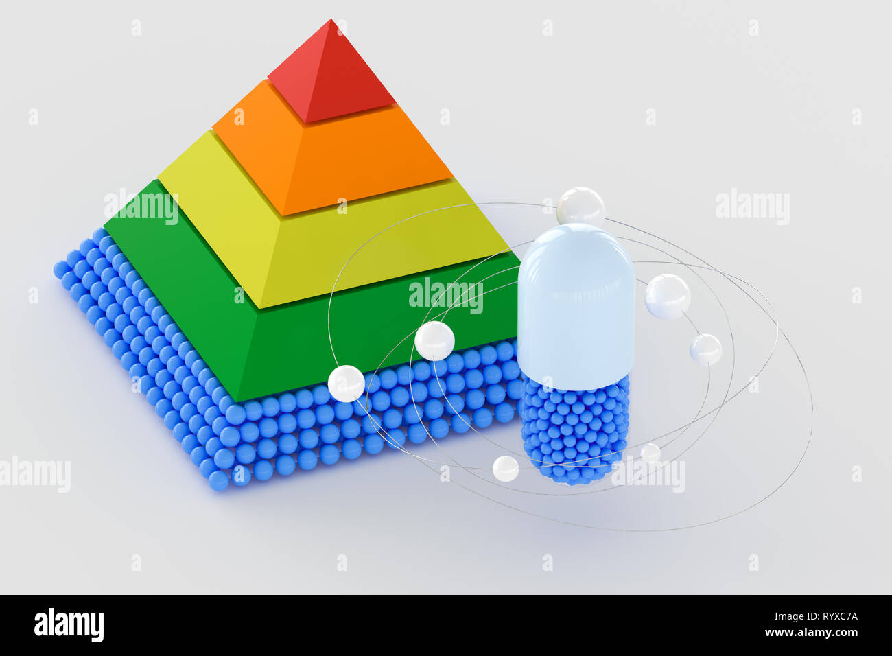 Pyramid capsule medication antibiotic hi-res stock photography and ...