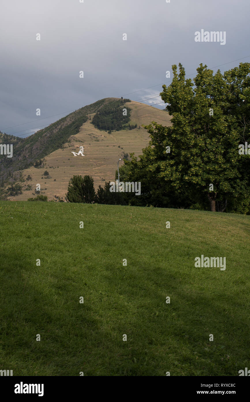 The big M on Mount Sentinel has been a Missoula, Montana landmark for ...