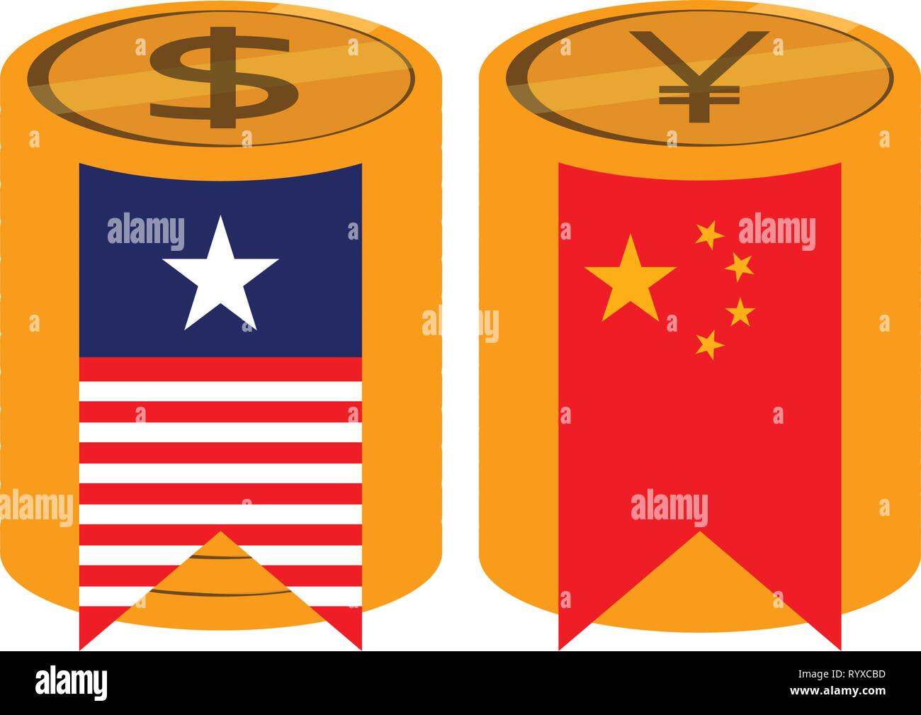 Money yen yuan coin Stock Vector Images - Alamy
