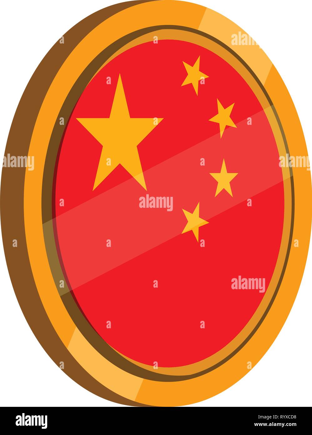 Button flag of China Stock Vector Image & Art - Alamy