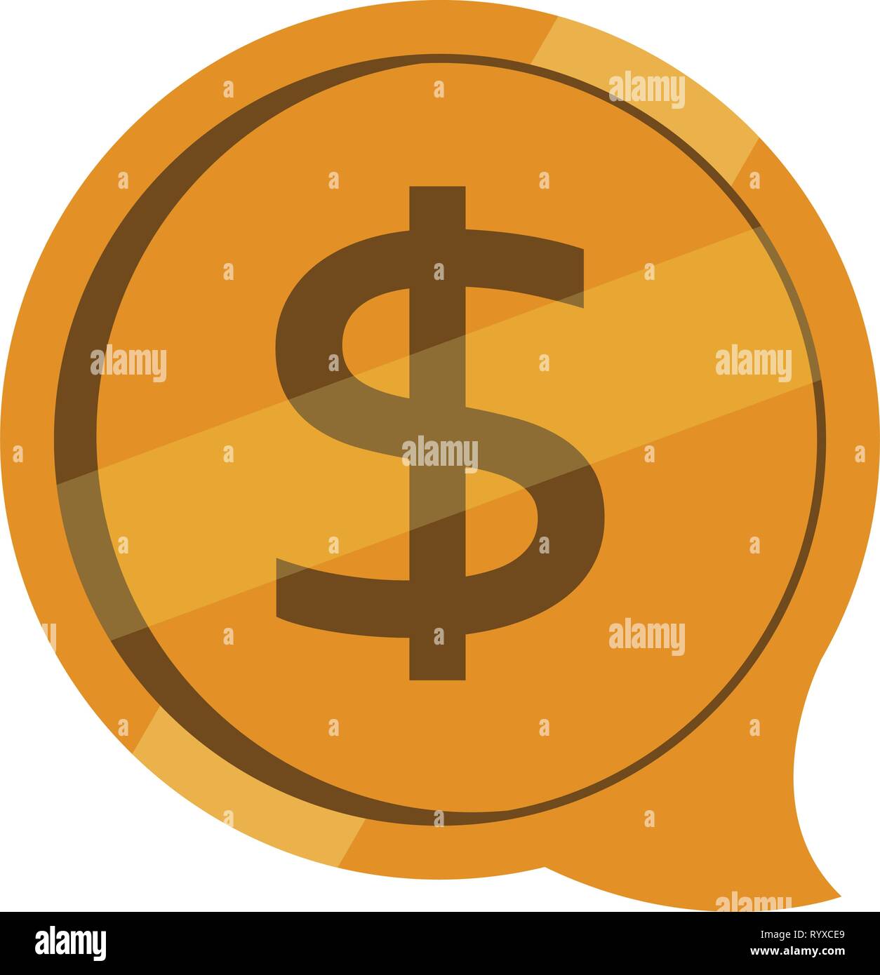 Money bubble coin icon hi-res stock photography and images - Alamy