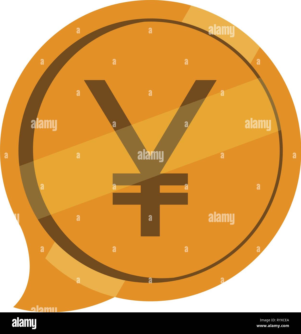 Yuan coin Stock Vector Images - Alamy