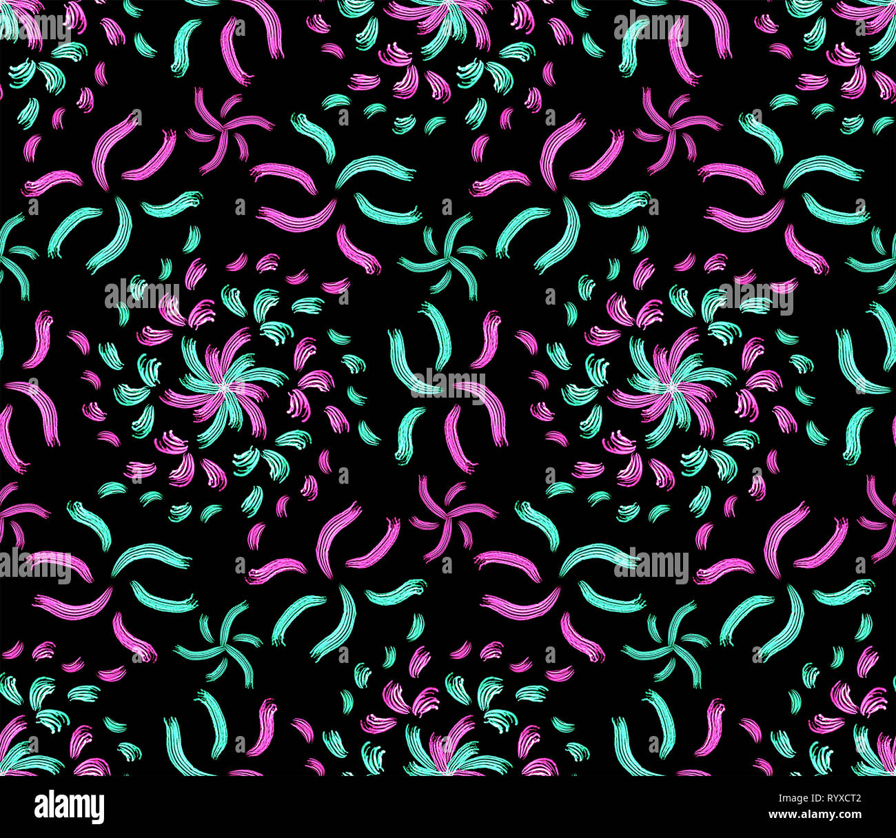 Abstract glowing shapes seamless pattern Stock Photo - Alamy