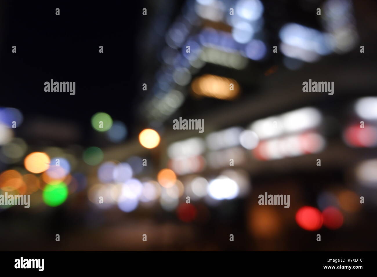 Defocused blur city night scene hi-res stock photography and images - Alamy