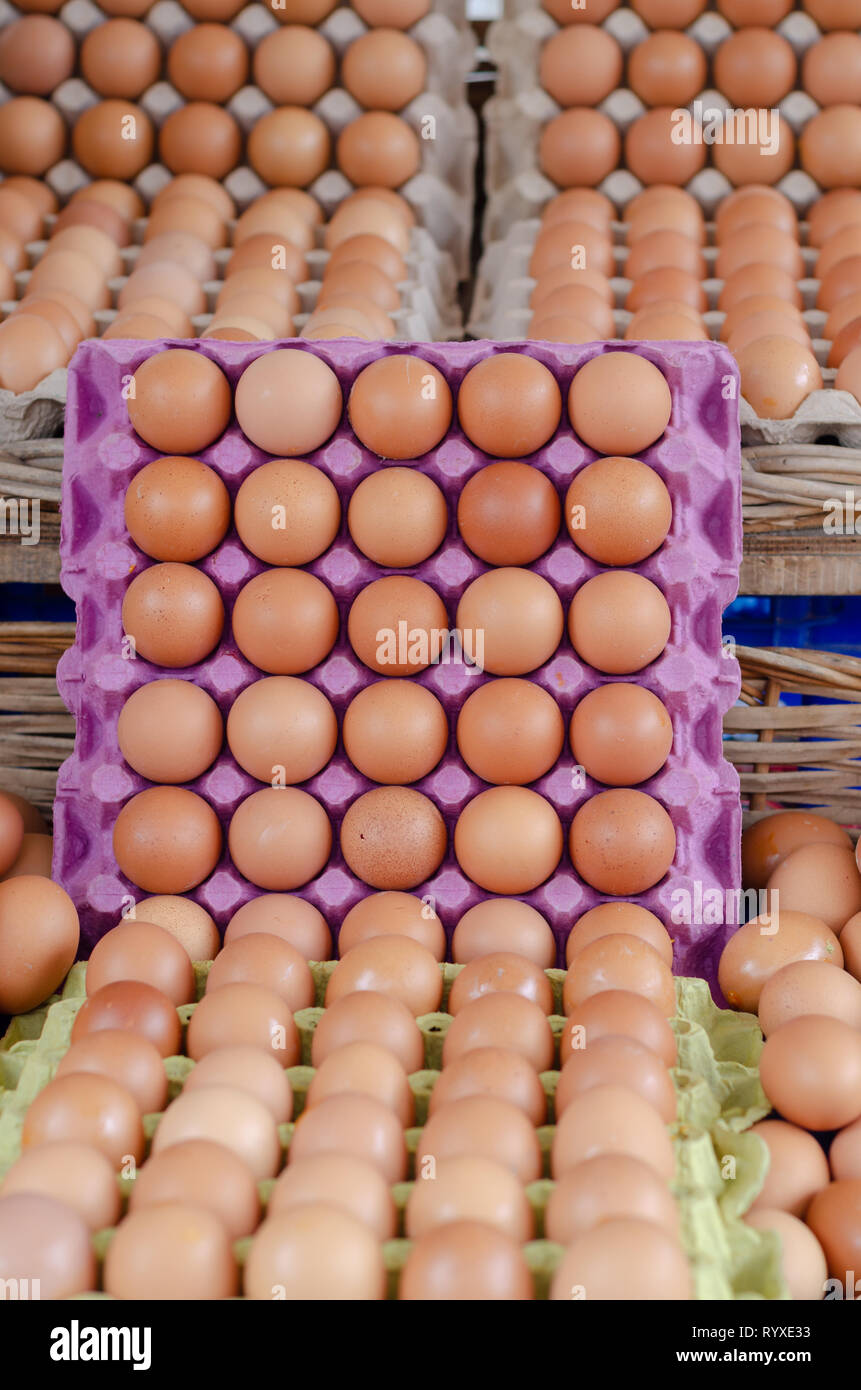 Chicken egg boxes hi-res stock photography and images - Alamy