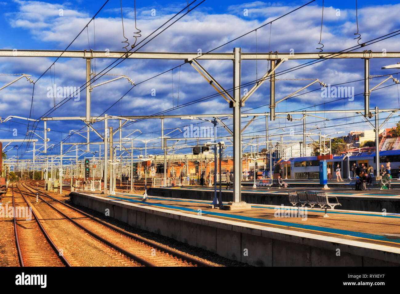 Platforms of Redfern train station in Greater Sydney with daily ...