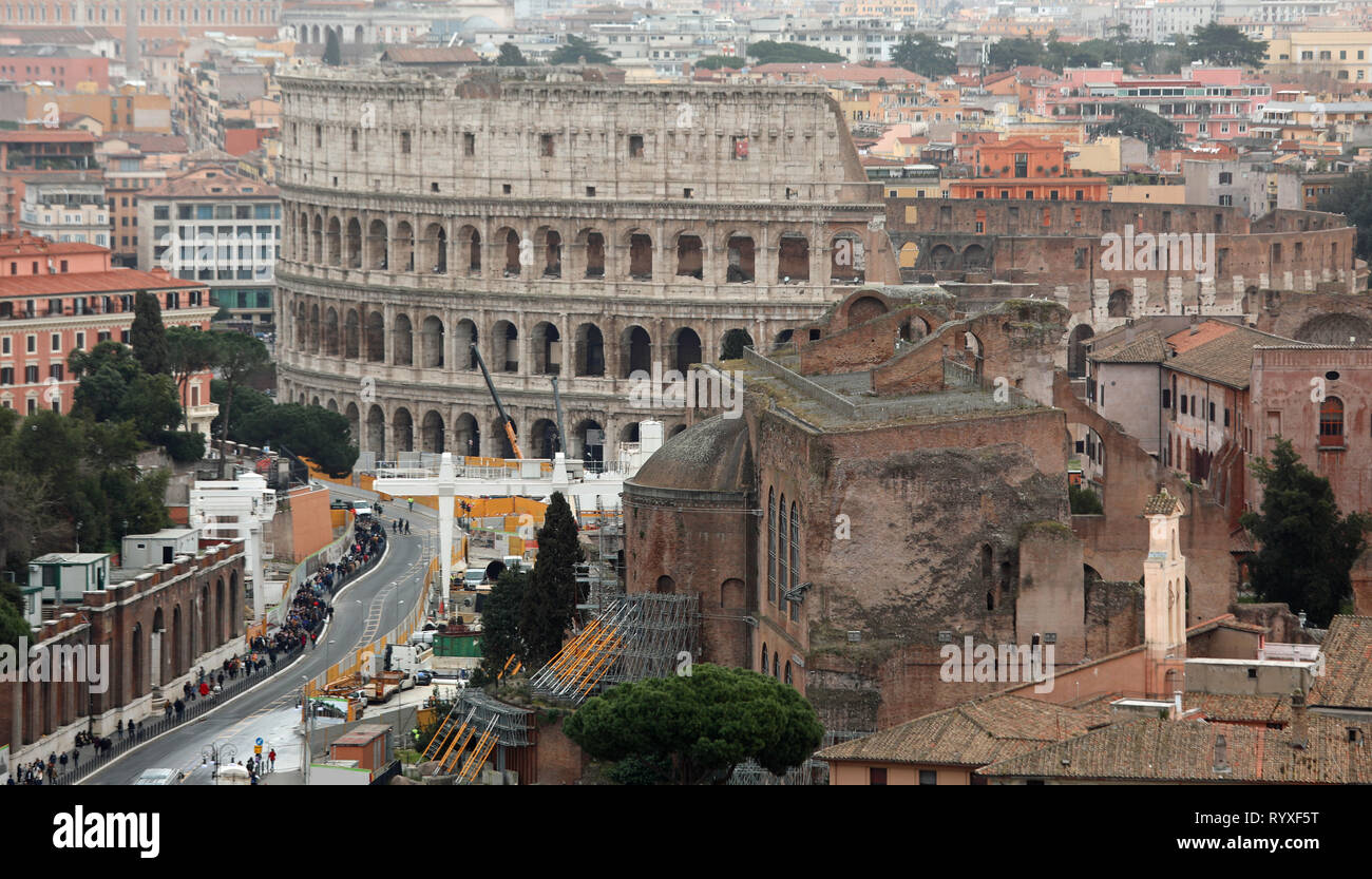 Colosseum from above rome hi-res stock photography and images - Alamy
