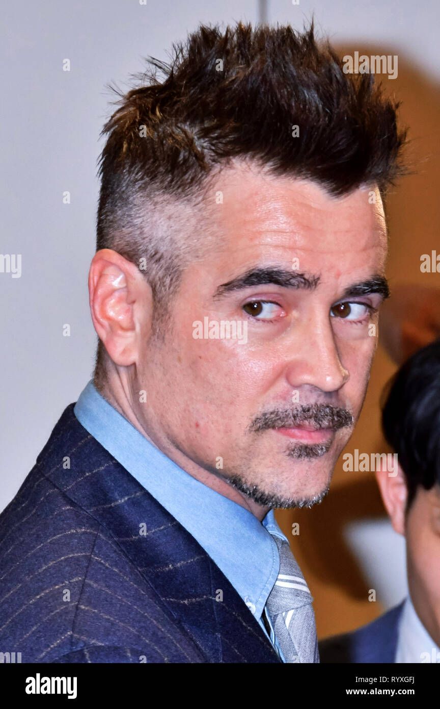 Colin Farrell attending the 'Dumbo' premiere at the Yamano Hall on ...