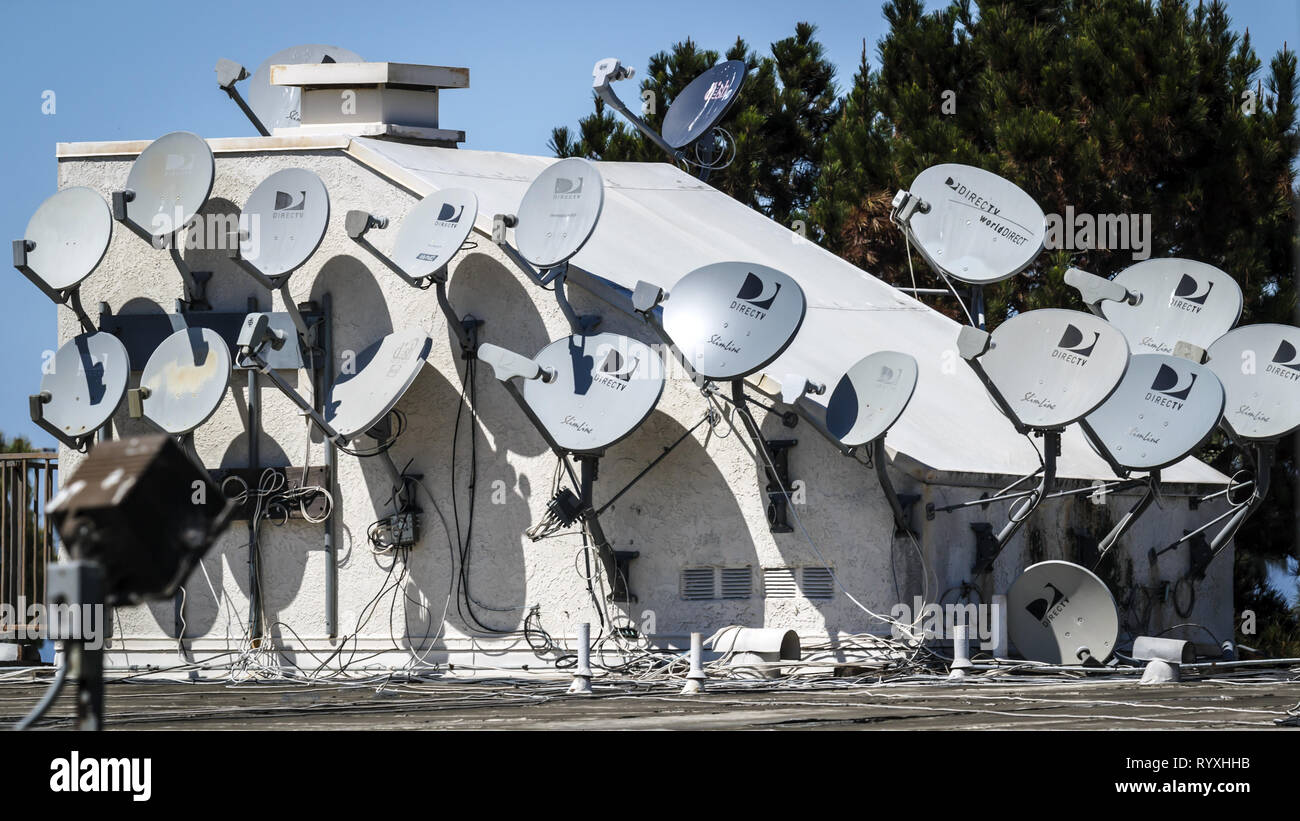 September 17, 2014 - Los Angeles, California, U.S - DIRECTV antennas on ...