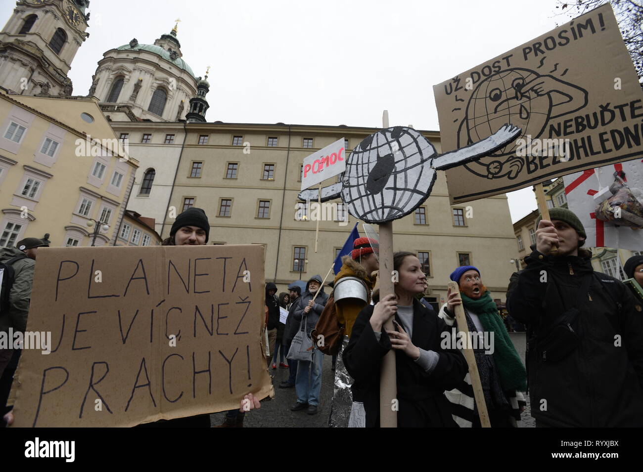 Prague, Czech Republic. 15th Mar, 2019. Students protests during the ...