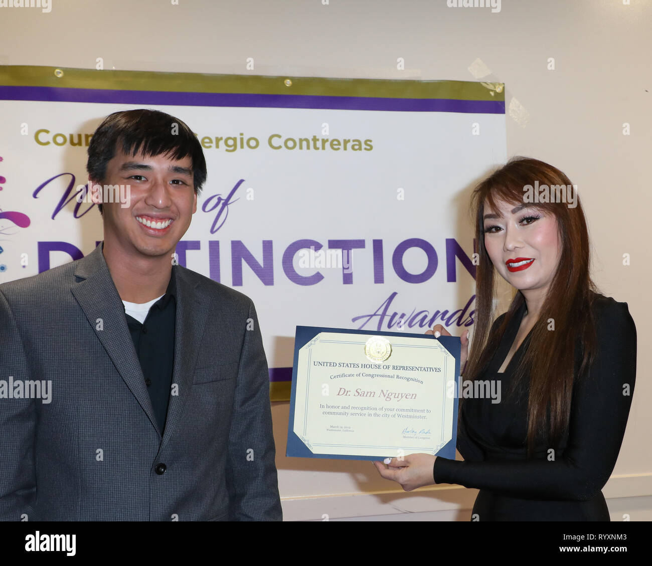 Westminister, California, USA. 14th March, 2019. Dr. Sam Nguyen ...