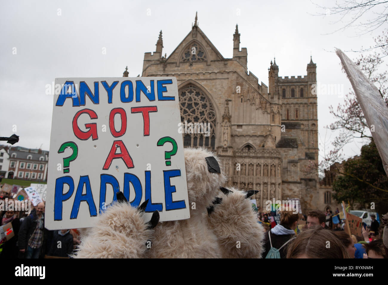 Students from across Devon, UK, come together on a Fridays 4 Future ...