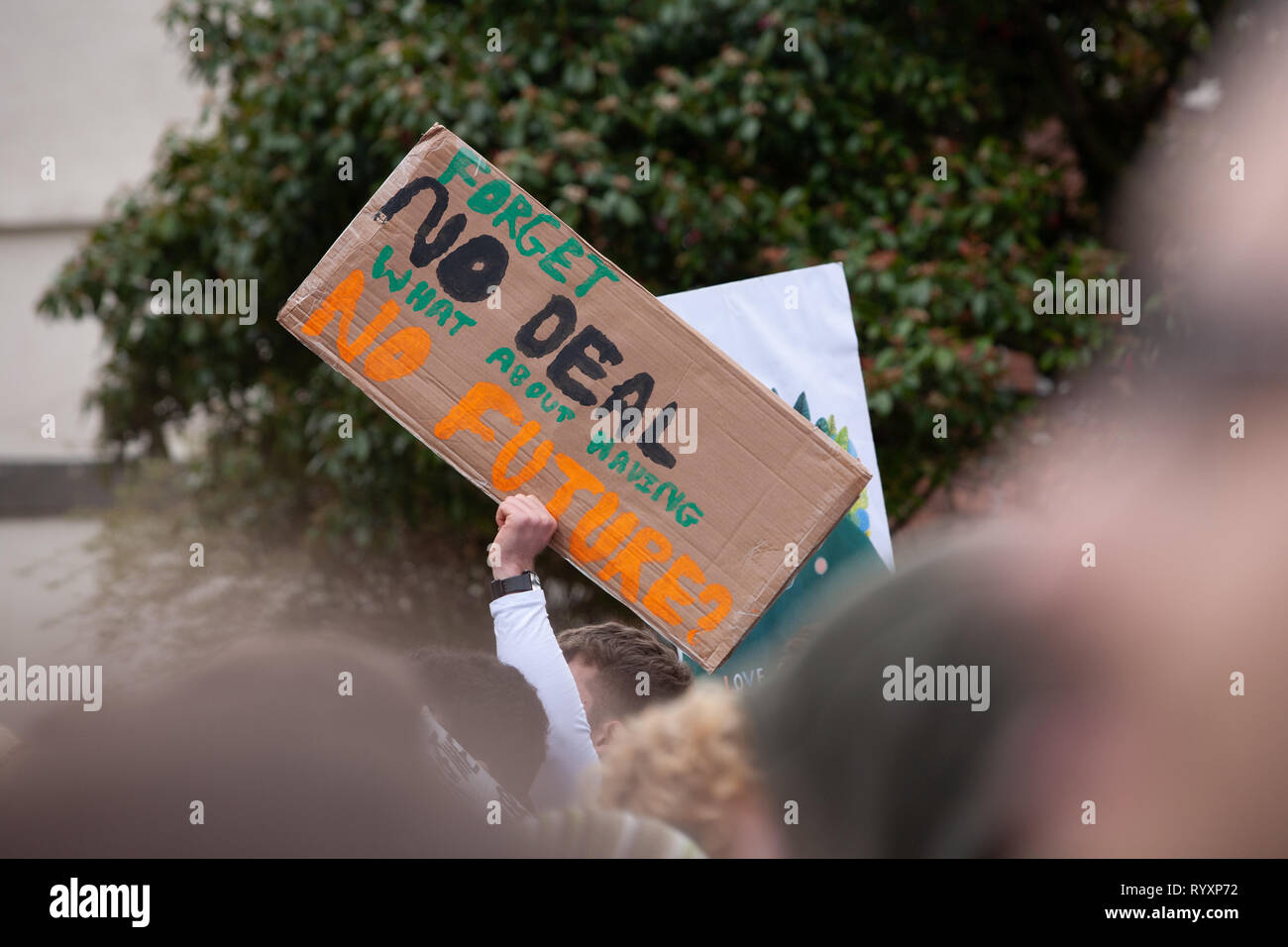 Students from across Devon, UK, come together on a Fridays 4 Future ...