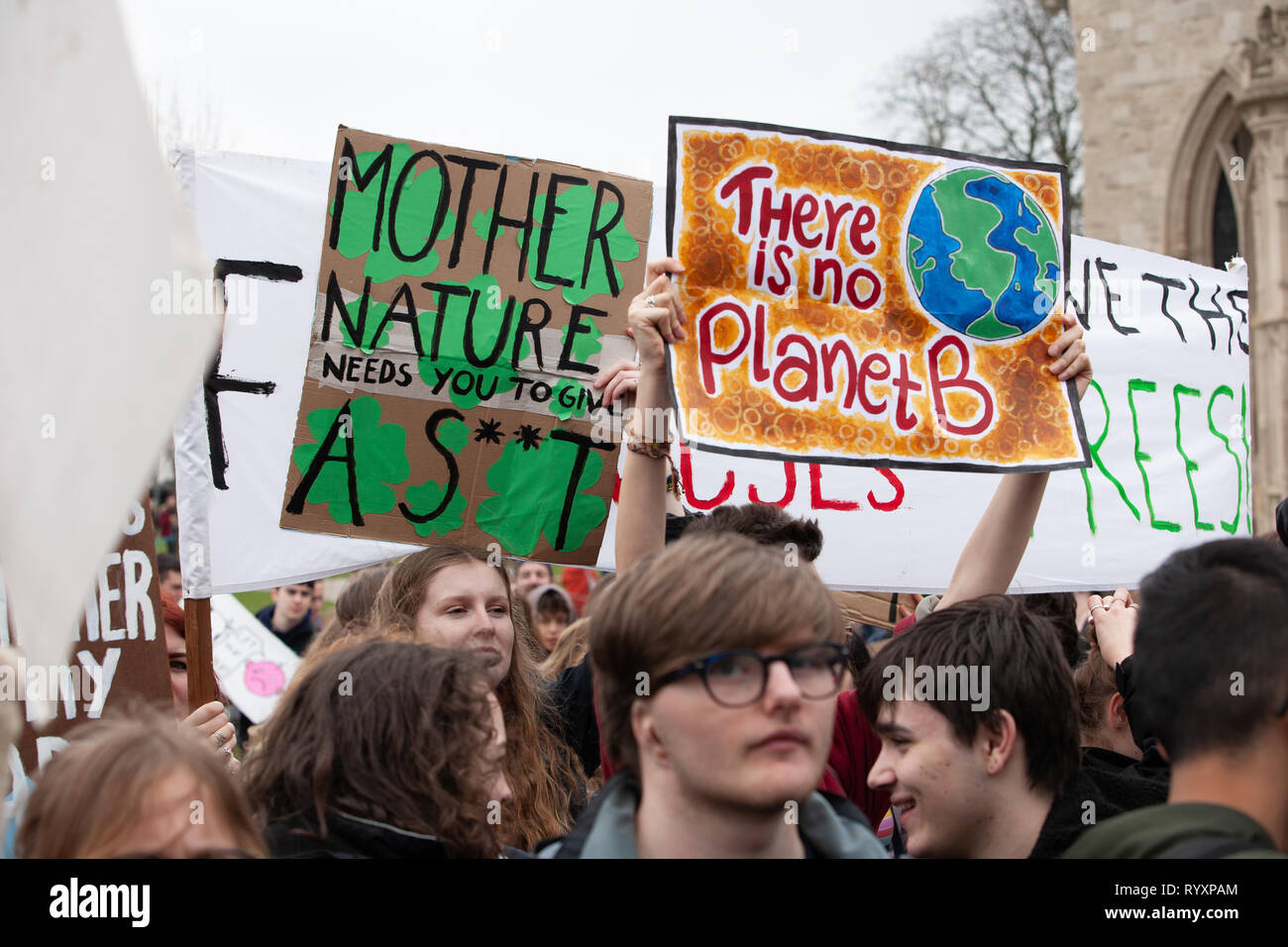 Students from across Devon, UK, come together on a Fridays 4 Future ...