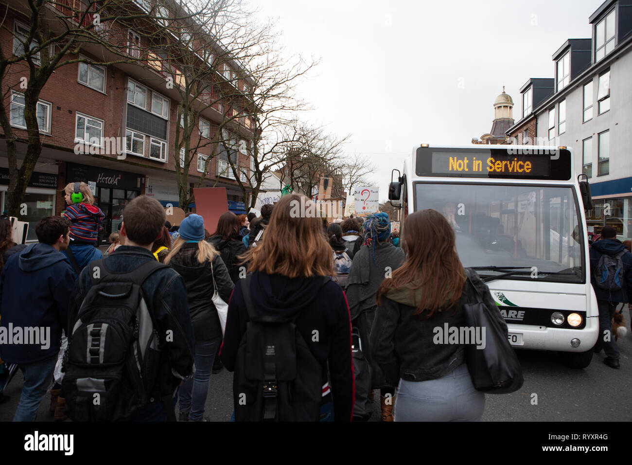 Students from across Devon, UK, come together on a Fridays 4 Future ...