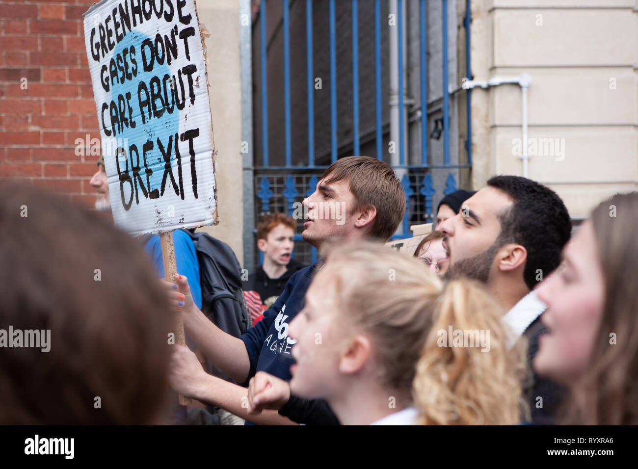 Students from across Devon, UK, come together on a Fridays 4 Future ...