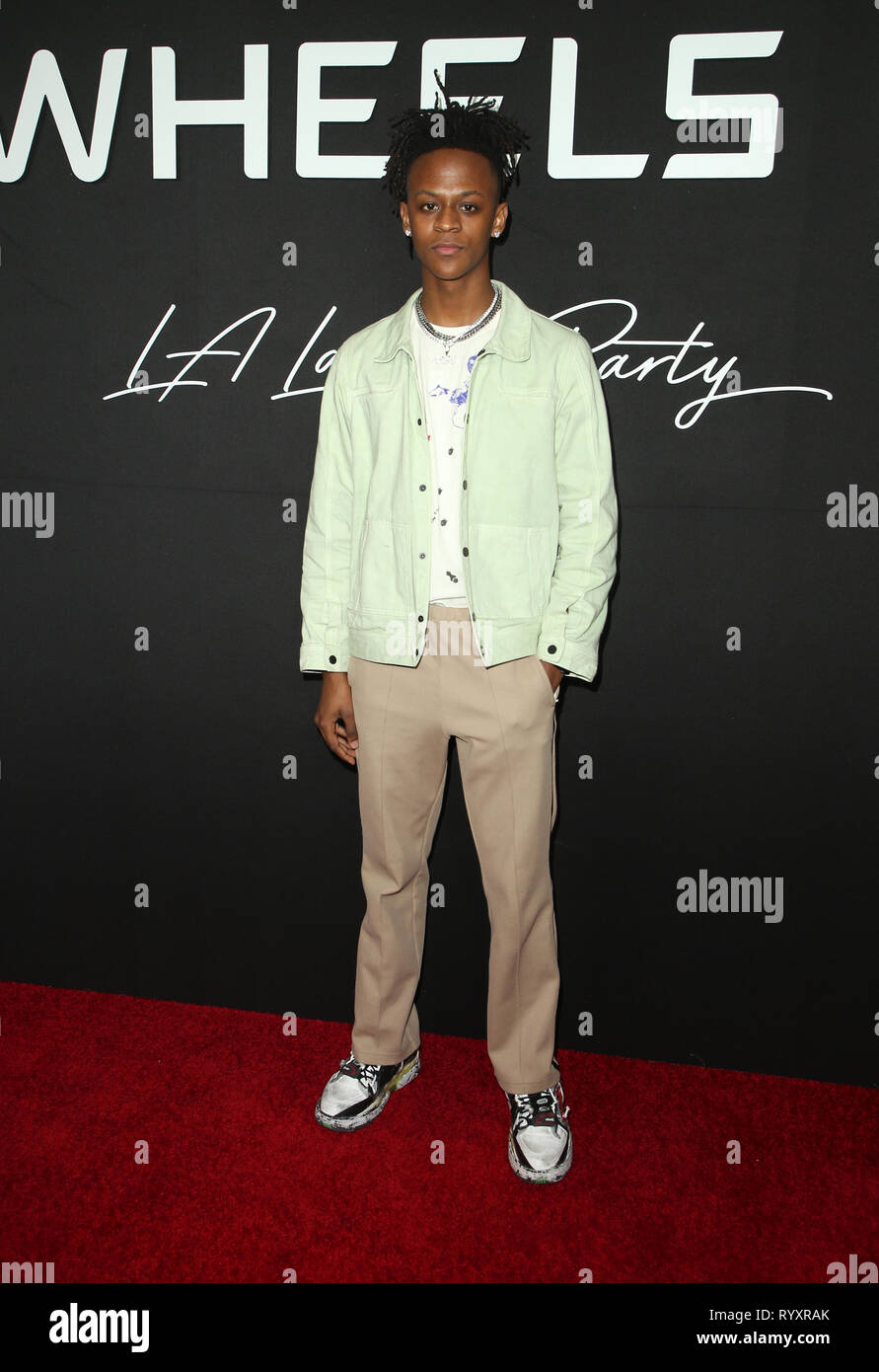 Los Angeles, Ca, USA. 14th Mar, 2019. Myles O'Neal, at the Launch of ...
