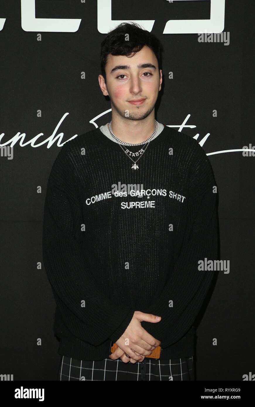 Los Angeles, Ca, USA. 14th Mar, 2019. Zack Bia, at the Launch of Wheels ...