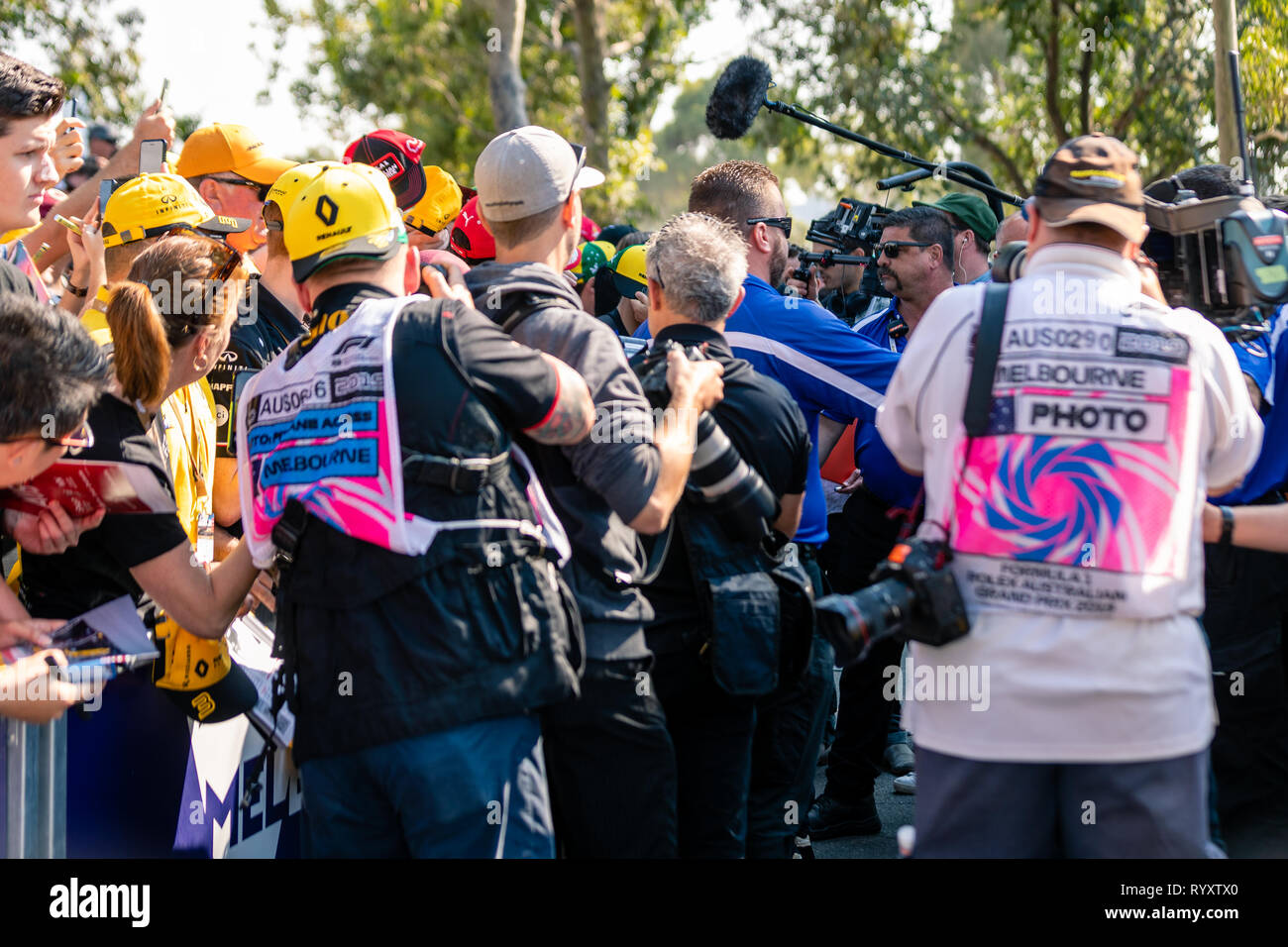 Renault f1 team walk circuit team hi-res stock photography and images ...