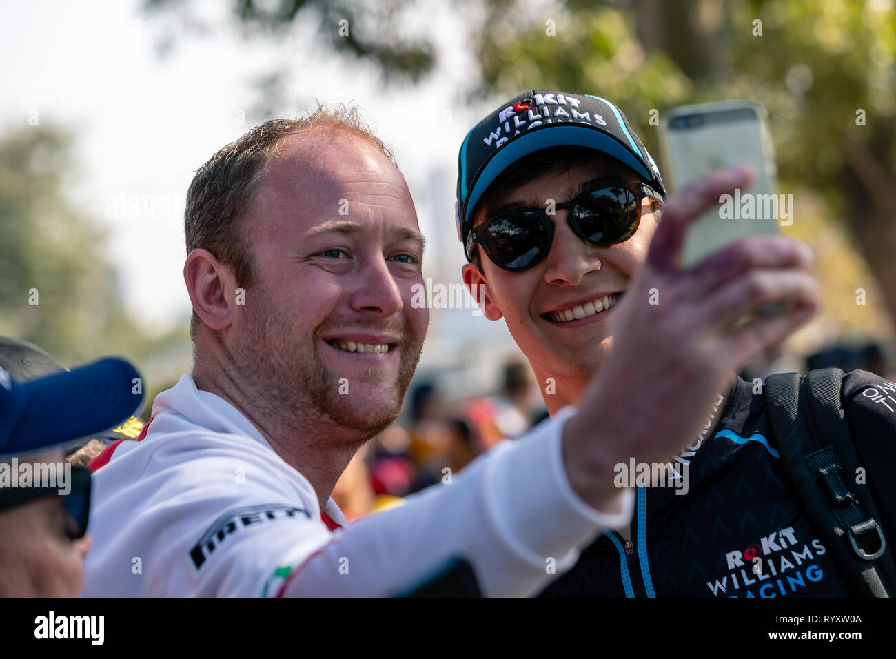 George russell f1 melbourne walk hi-res stock photography and images ...