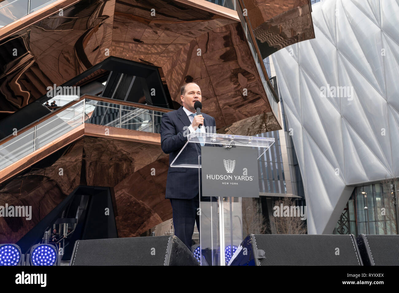 New York, NY - March 15, 2019: Hudson Yards is lagest private ...