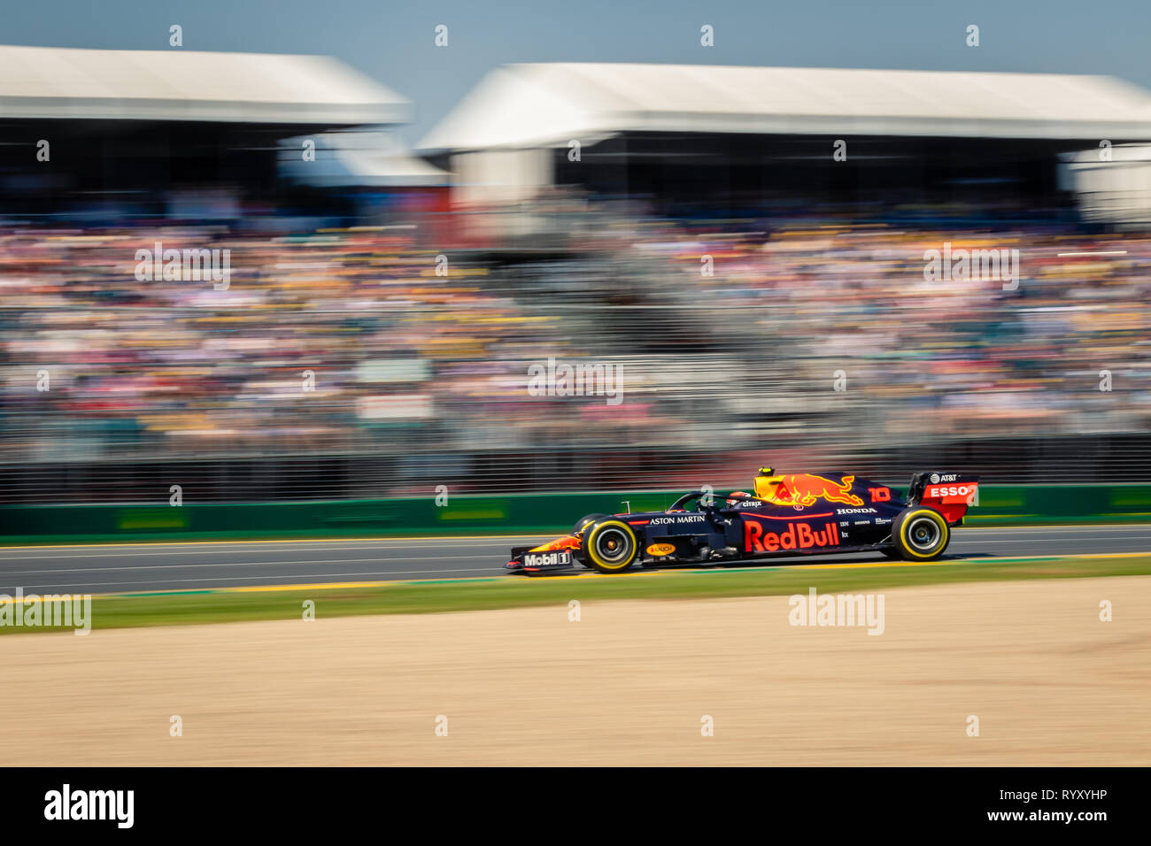 Pierre gasly driving the 10 aston martin red bull racing hi-res stock ...