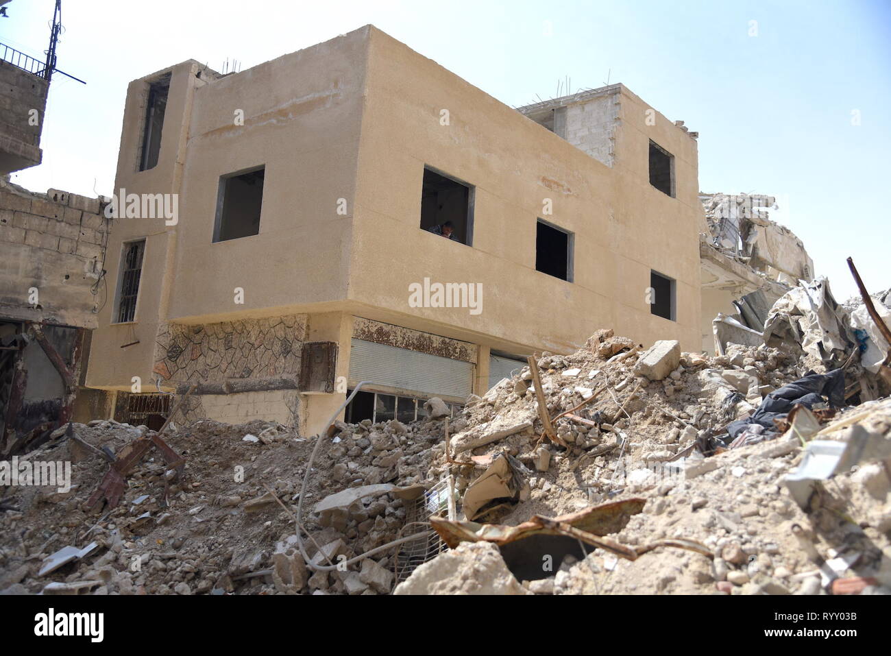 Damascus. 12th Mar, 2019. Photo taken on March 12, 2019 shows a ...