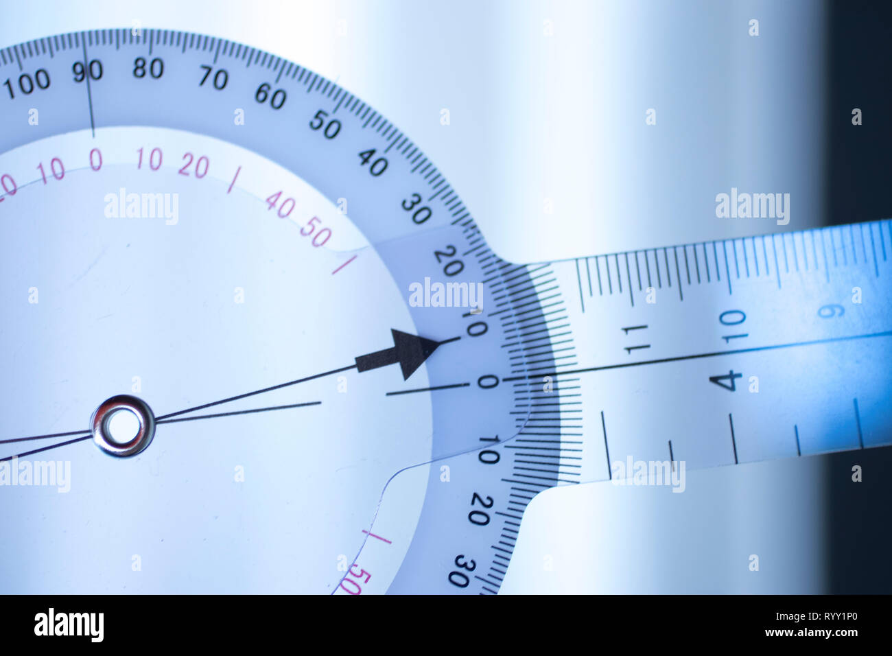Goniometer movement medical instrument used for measuring mobility of ...