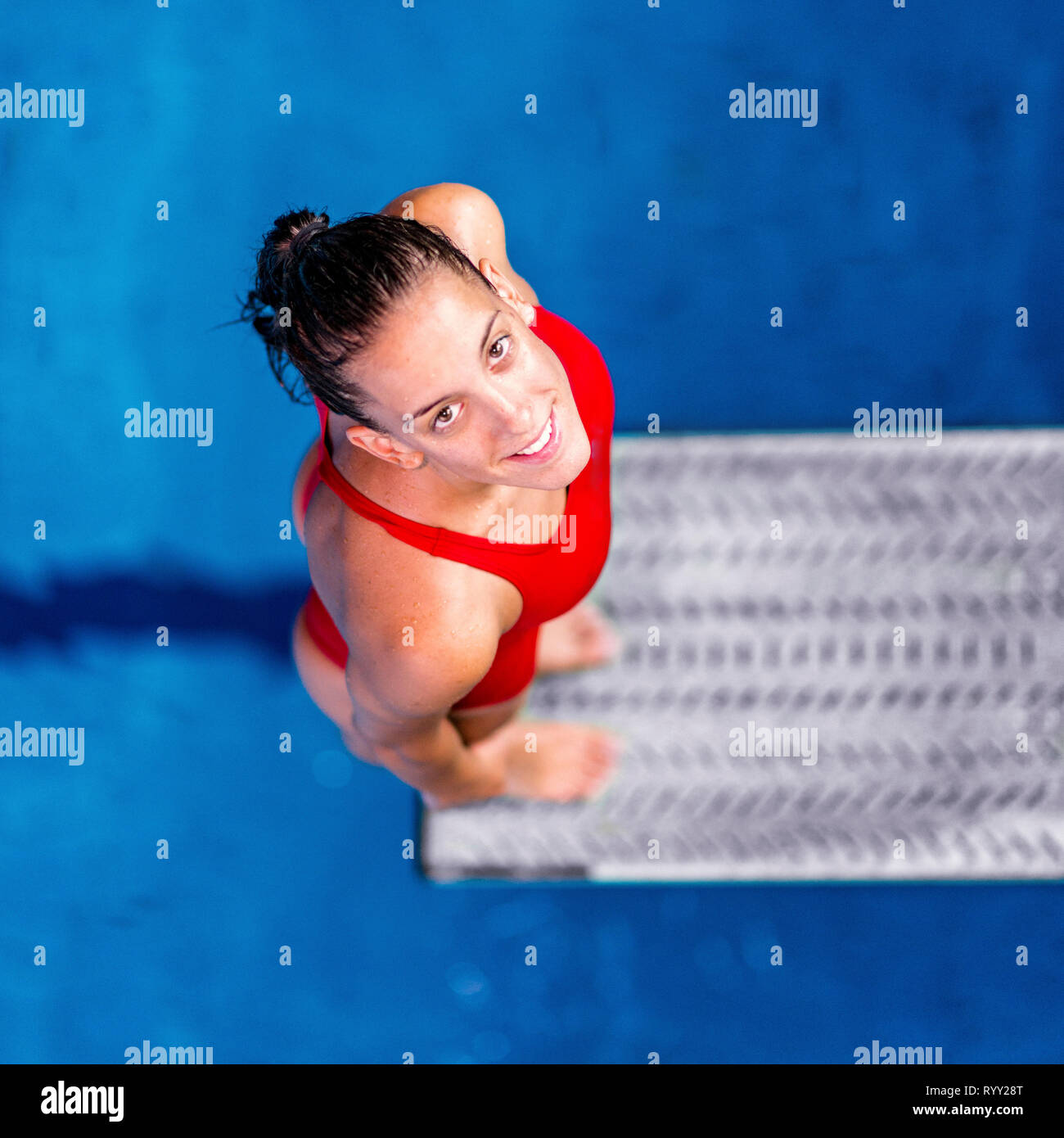 Female diver board hi-res stock photography and images - Alamy