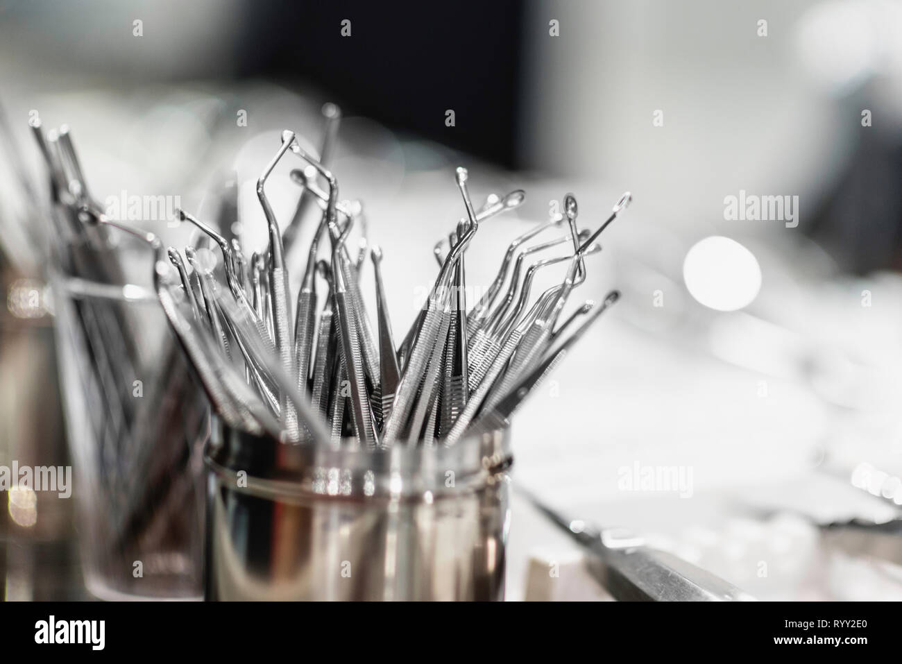 Clean dental instruments hi-res stock photography and images - Alamy