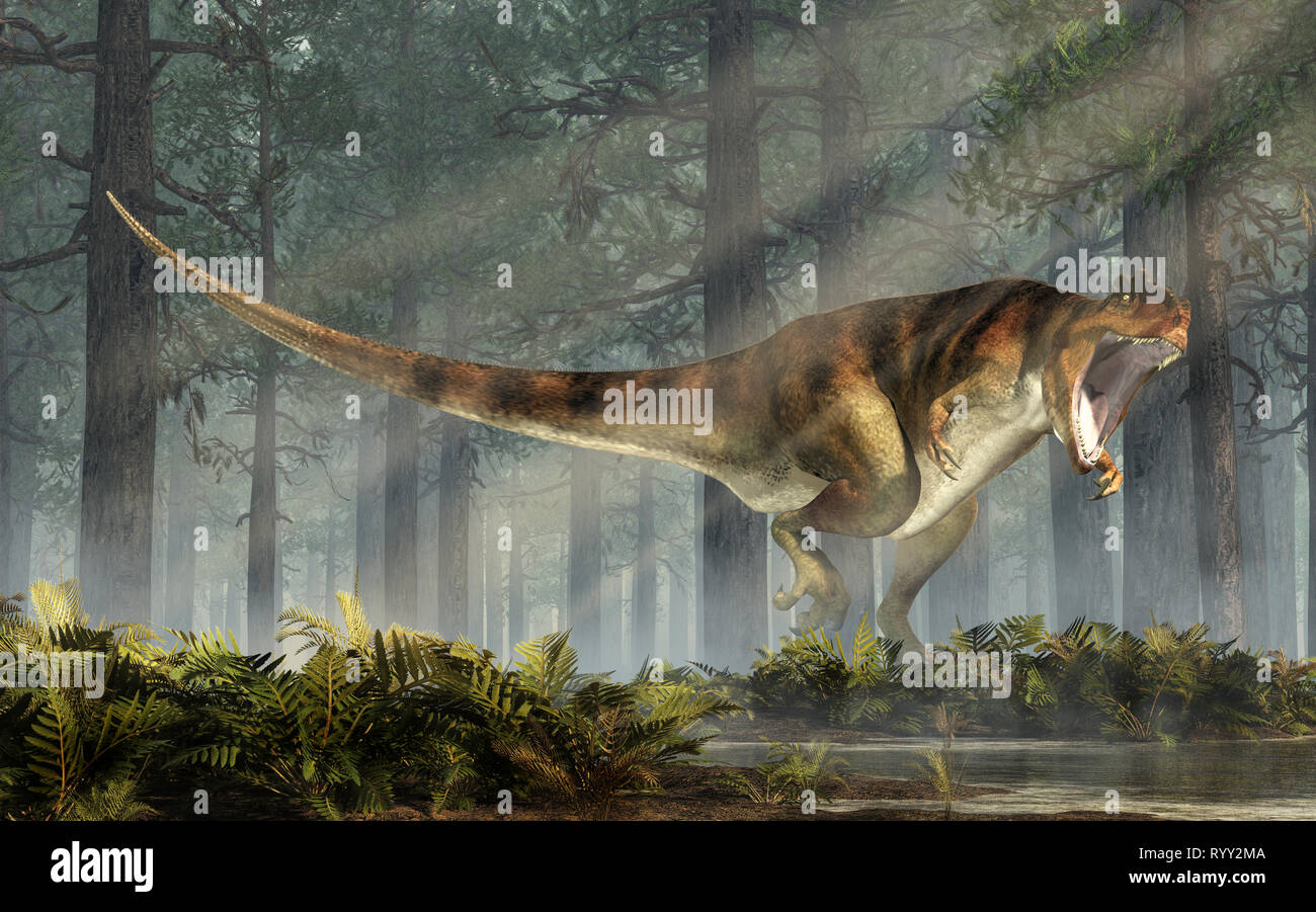 Giganotosaurus, bearing its teeth, is one of the largest known ...