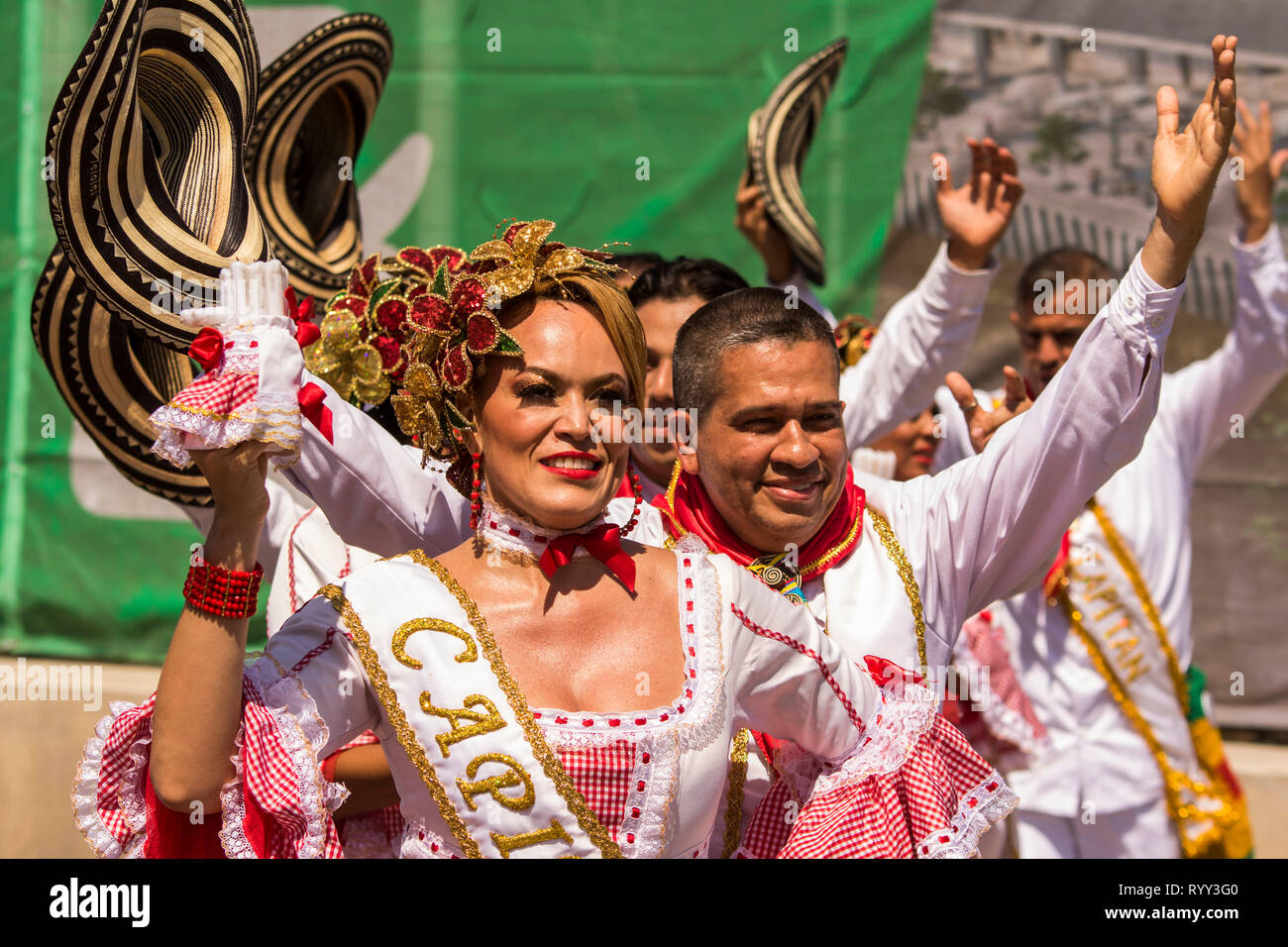 Cumbiamba. The battle of flowers is an event that takes place on ...