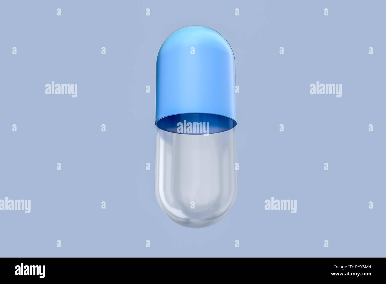 capsules with spheres, 3d rendering Stock Photo - Alamy