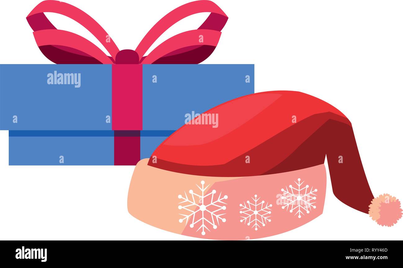 christmas gift box and candy cane vector illustration Stock Vector ...