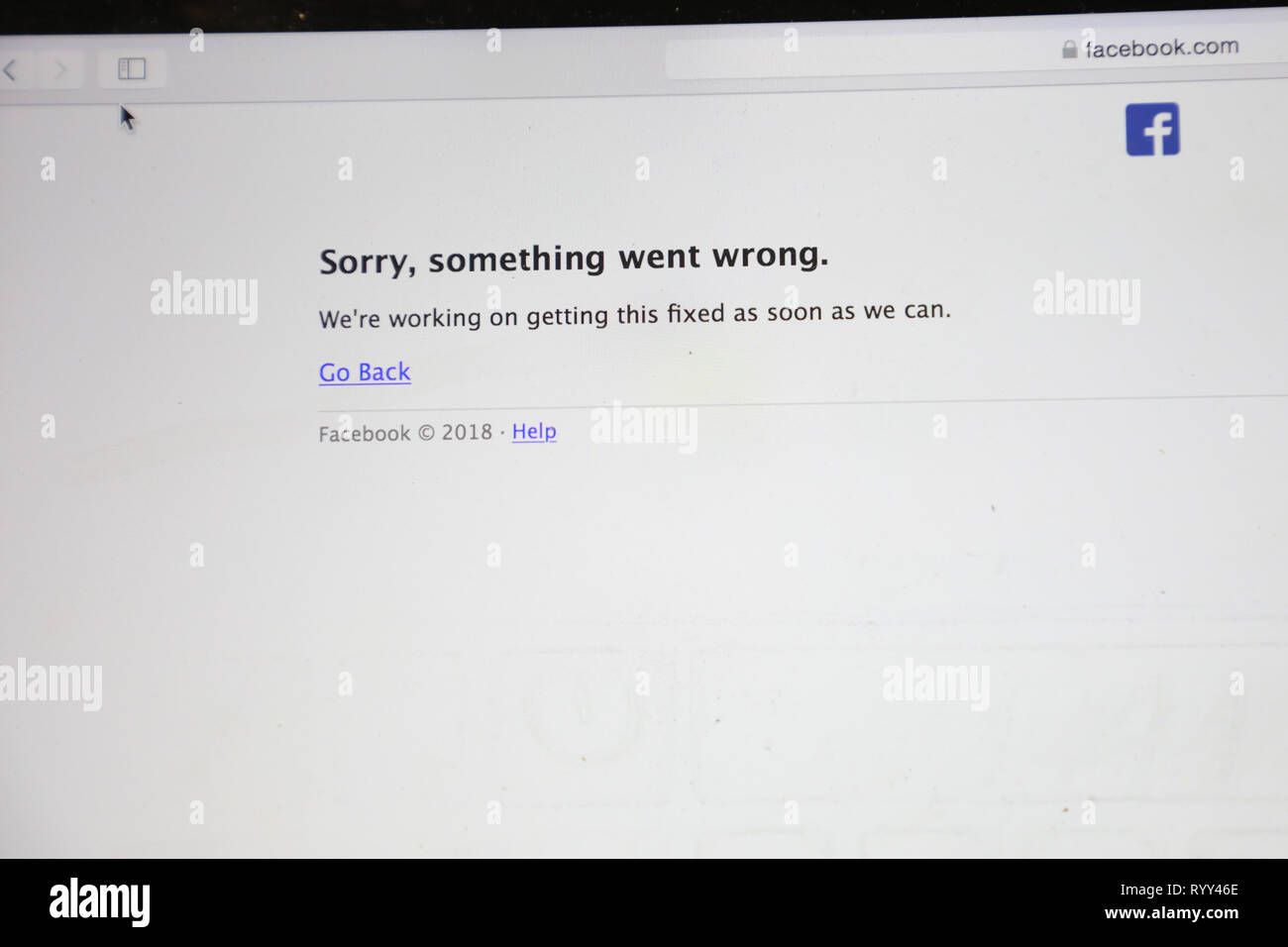 Facebook outage hi-res stock photography and images - Alamy