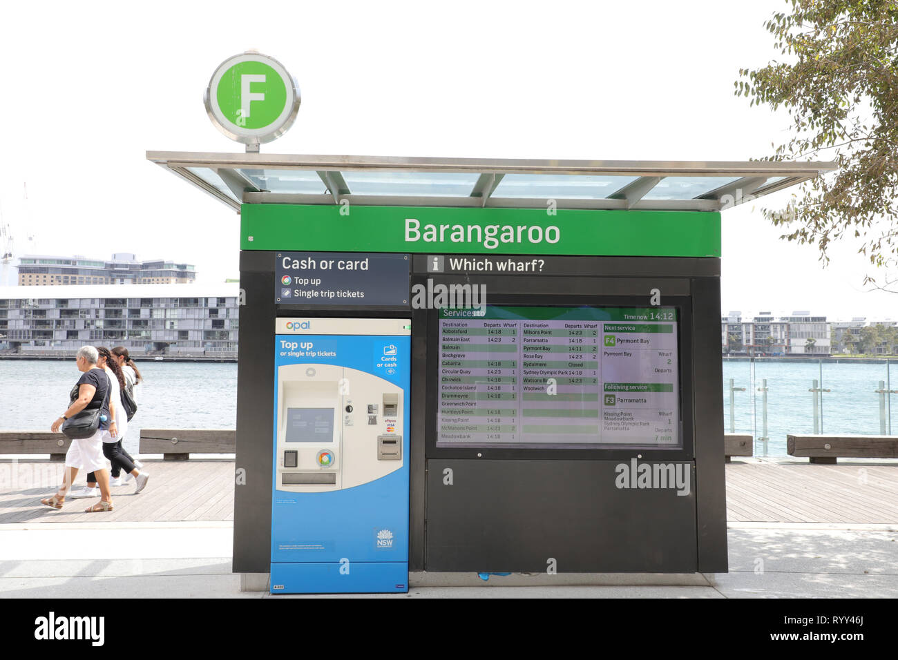 Barangaroo ferry wharf in Sydney, Australia Stock Photo - Alamy