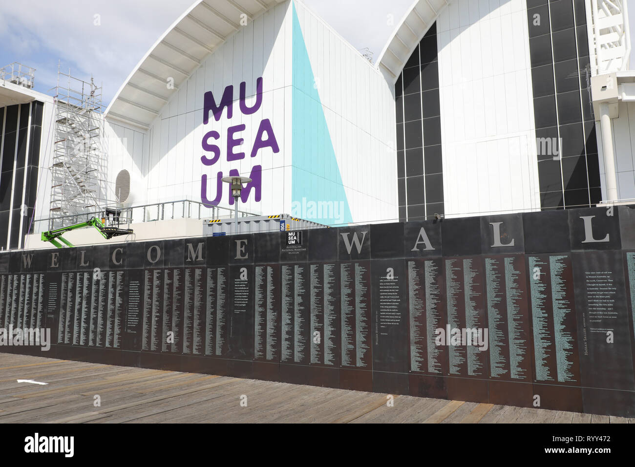 The Welcome Wall at the Australian National Maritime Museum ...
