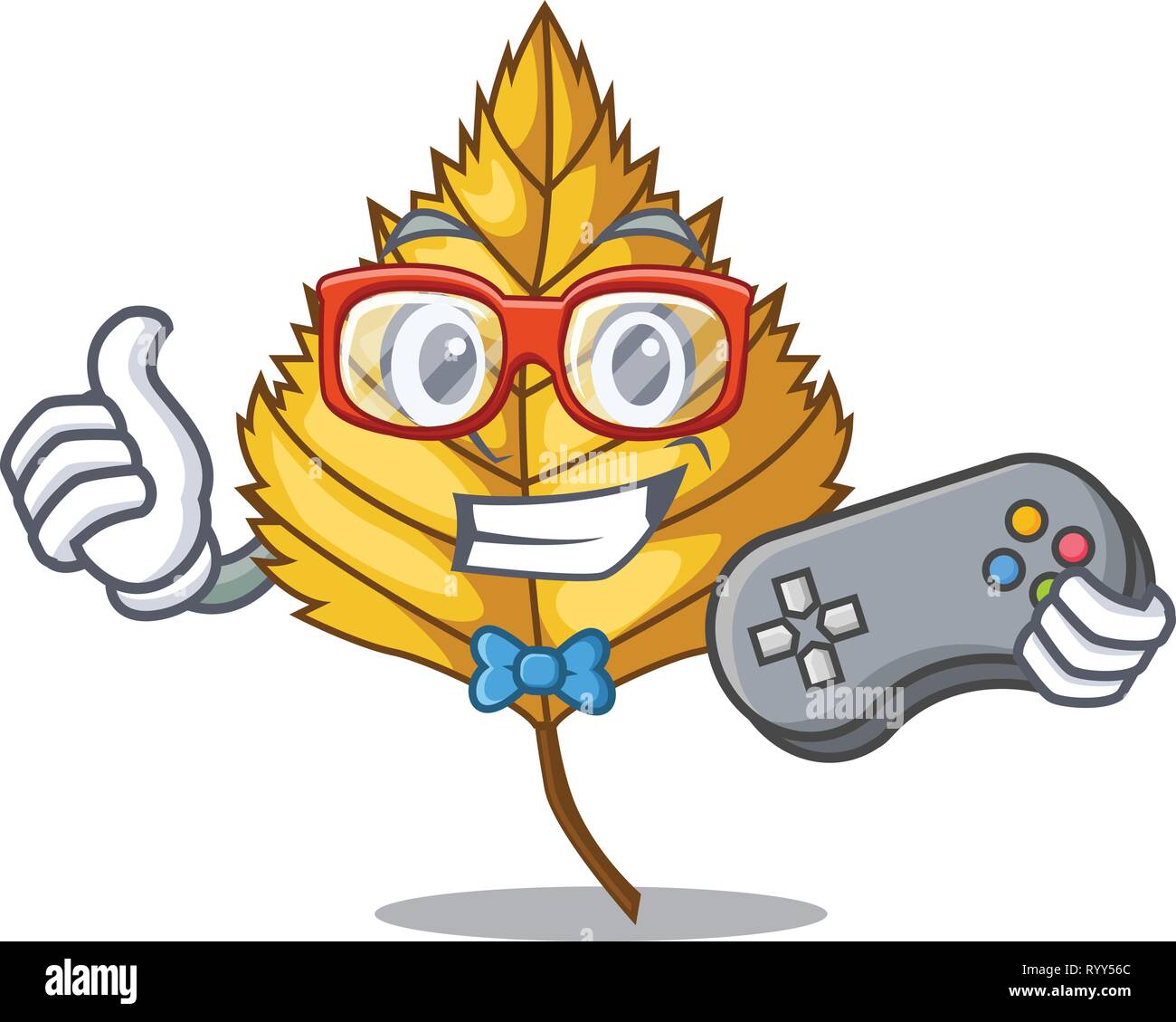 Gamer birch leaves spread the cartoon sticks Stock Vector Image & Art ...