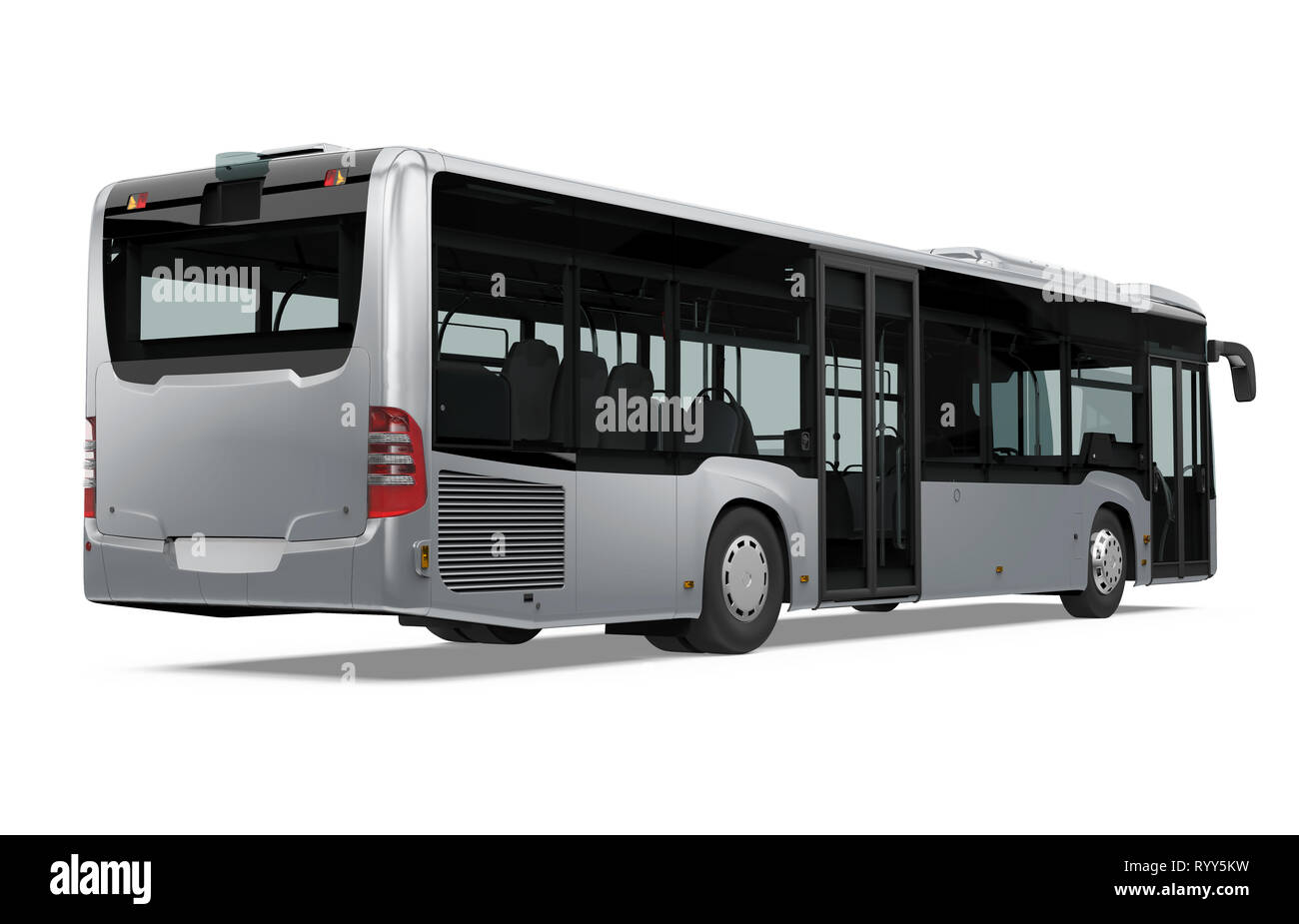 City Bus Isolated Stock Photo - Alamy